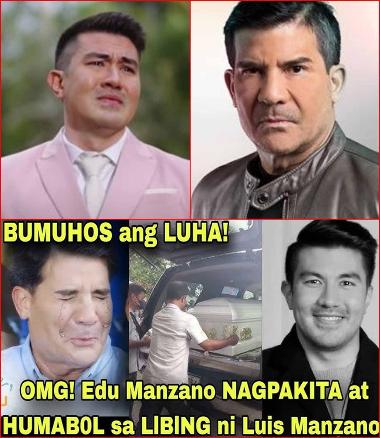 EKSKLUSIBONG VIDE0: ‘Paumanhin, anak…’ umiiyak si Edu Manzano sa libing ...